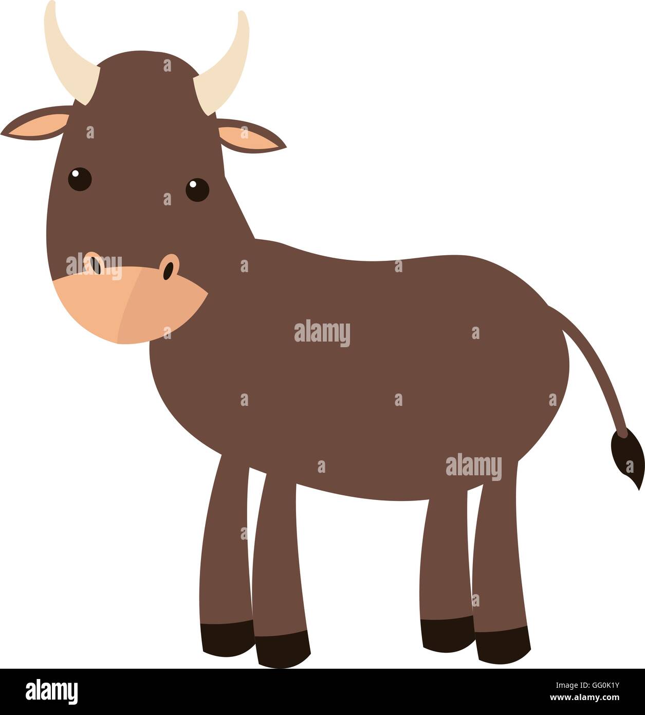 bull cartoon icon Stock Vector Image & Art - Alamy