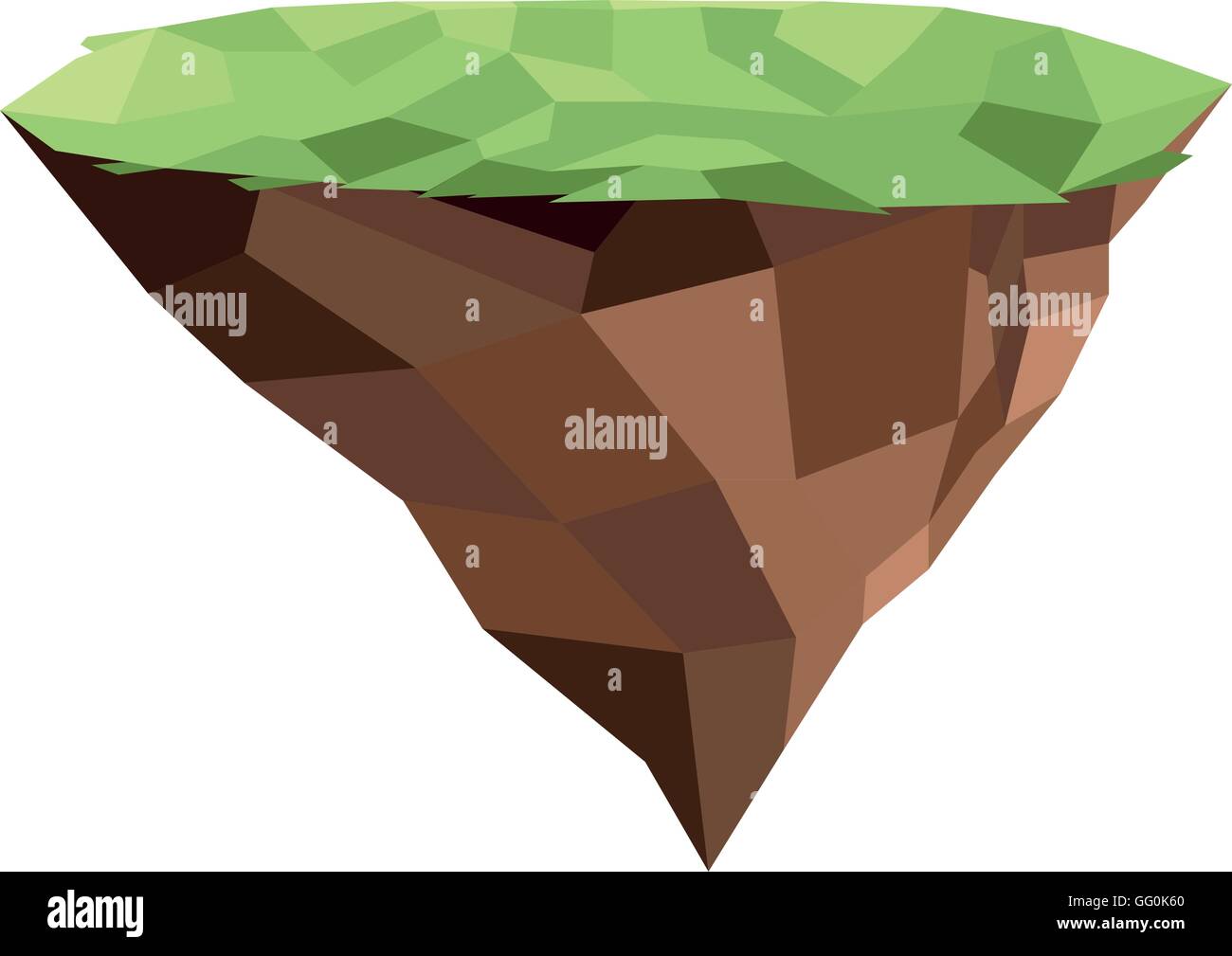 floating piece of land icon Stock Vector Image & Art - Alamy