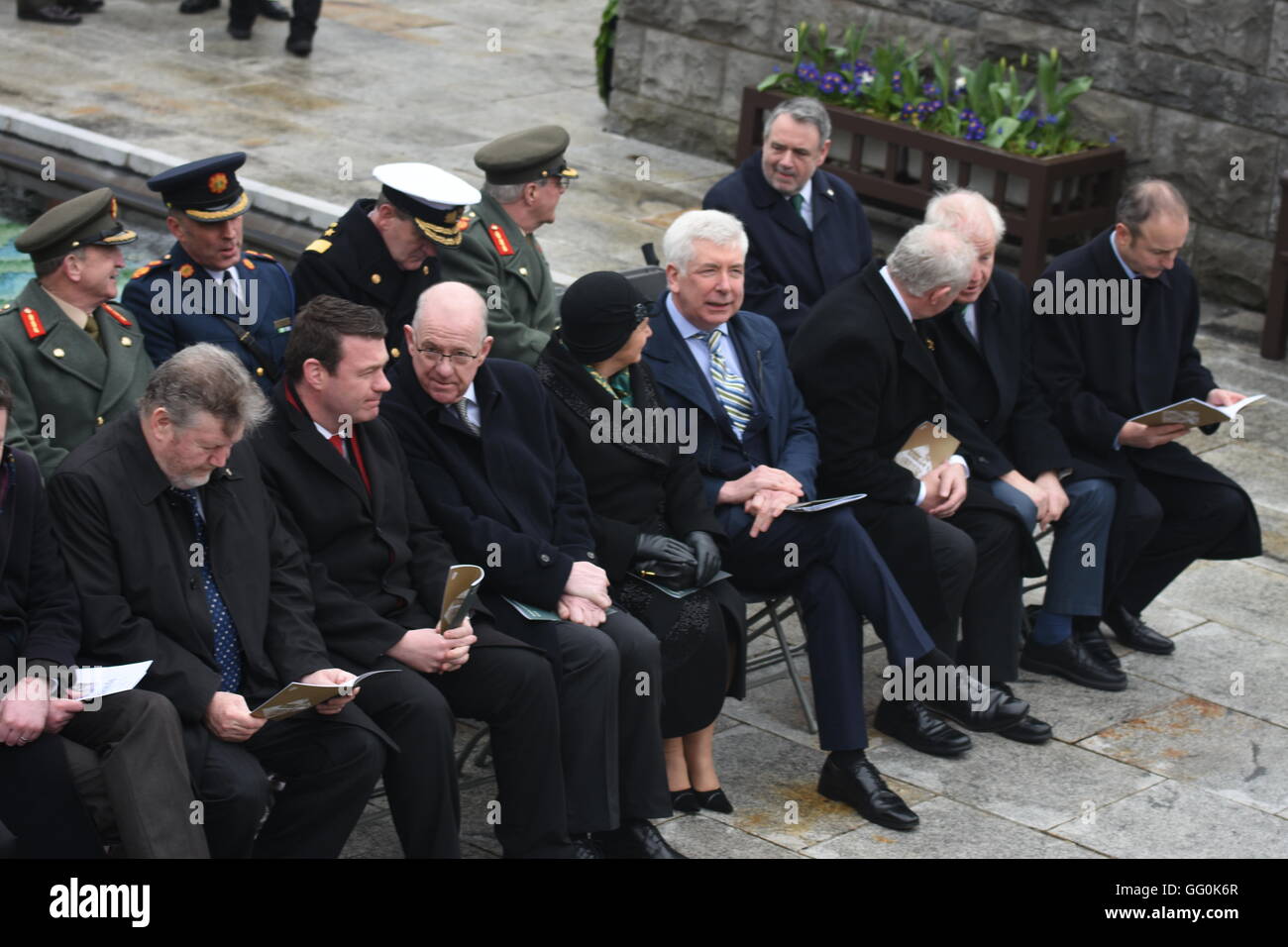 A remembrance ceremony for all those who died during the events of 1916 ...