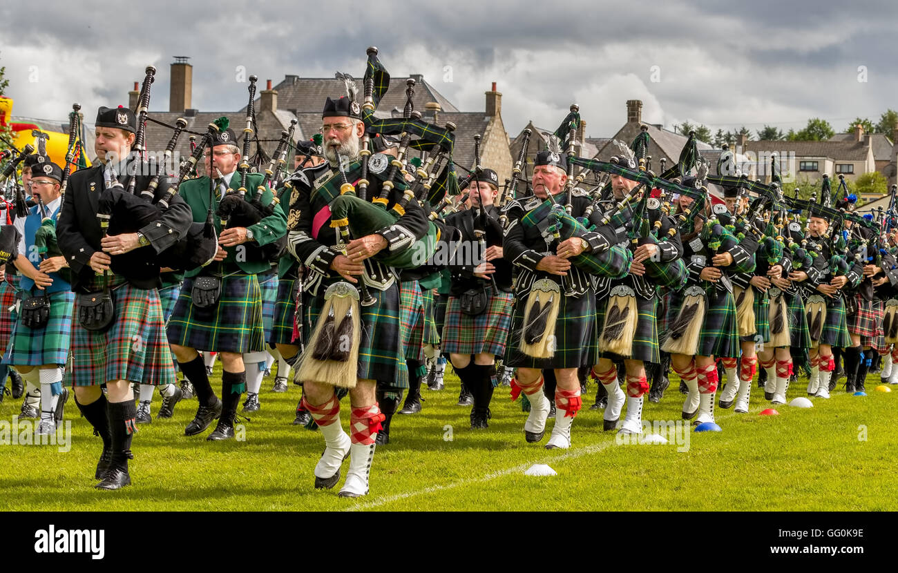 Dufftown,Moray,Scotland,UK. 30th July 2016. This is activity within ...