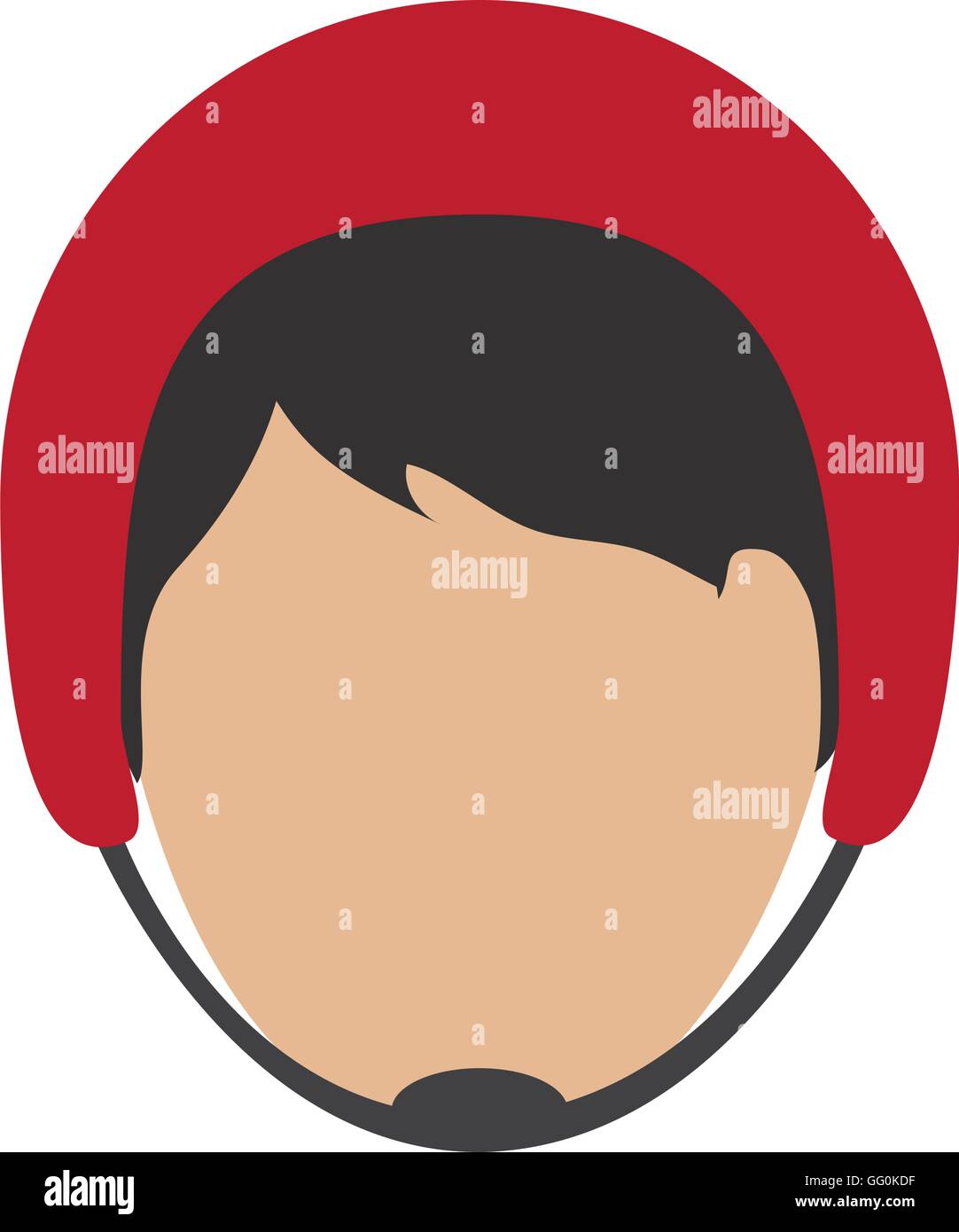 Man wearing crash helmet Stock Vector Images - Alamy