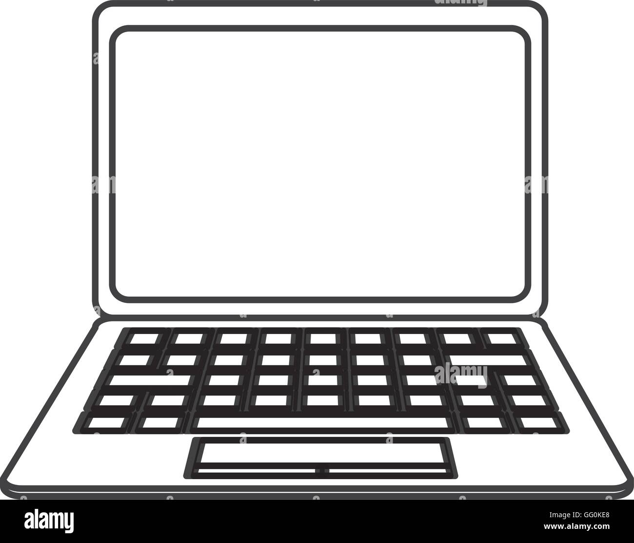 laptop frontview icon Stock Vector Image & Art - Alamy