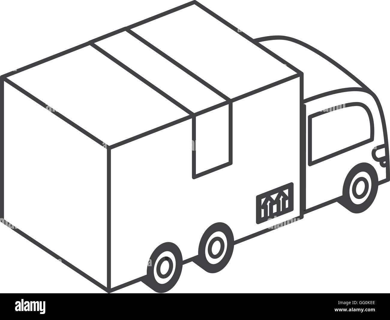 box truck icon Stock Vector Image & Art - Alamy