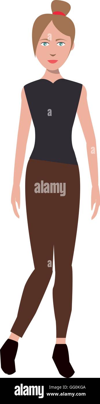 single woman icon Stock Vector Image & Art - Alamy