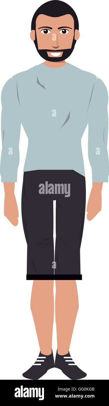 single man with shorts icon Stock Vector Image & Art - Alamy
