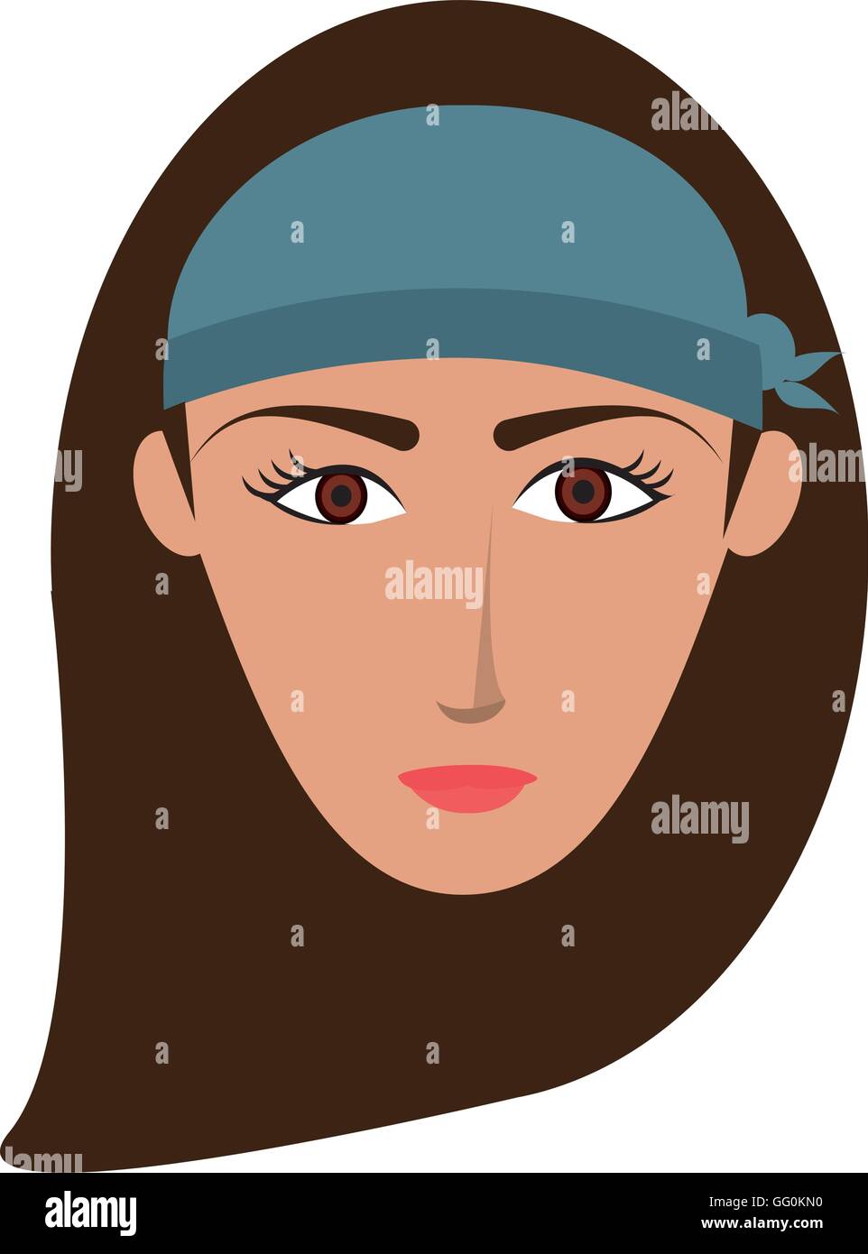 single woman with long hair icon Stock Vector Image & Art - Alamy