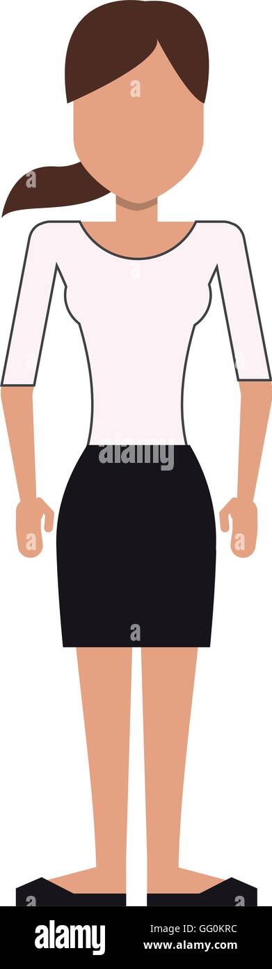 single woman icon Stock Vector Image & Art - Alamy