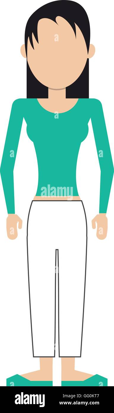 single woman icon Stock Vector Image & Art - Alamy