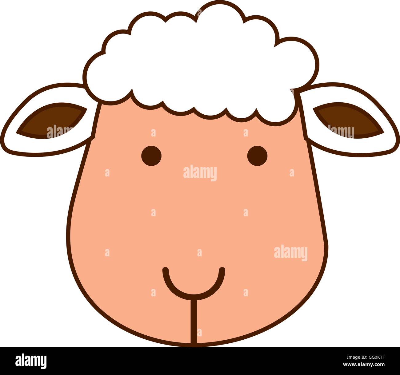 sheep cute character icon Stock Vector Image & Art - Alamy