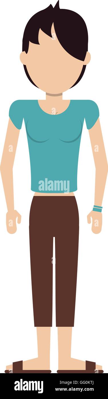 single woman icon Stock Vector Image & Art - Alamy