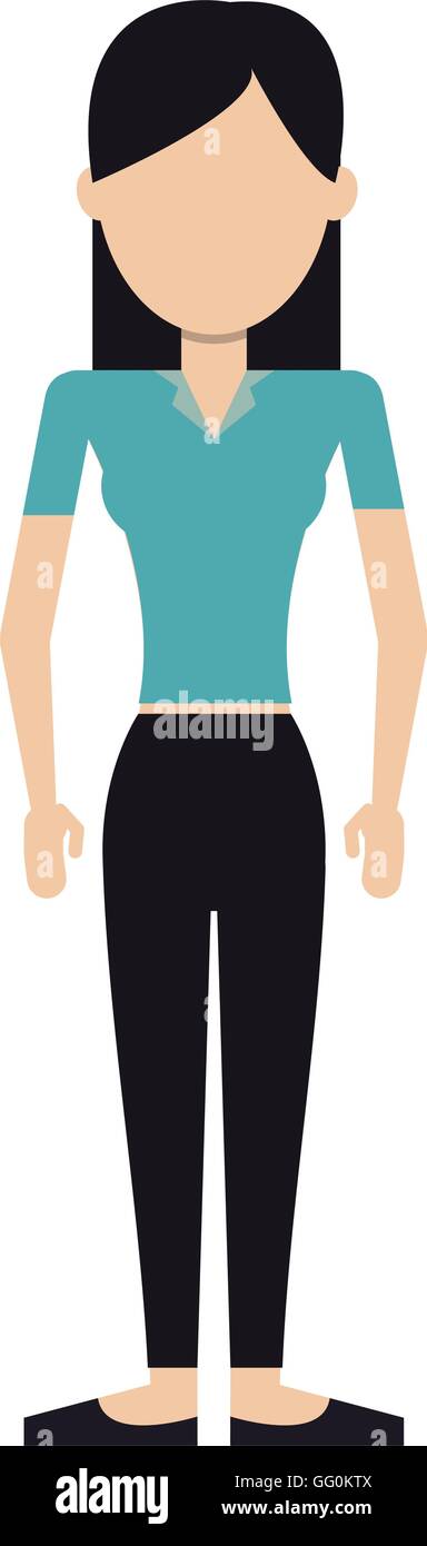 single woman icon Stock Vector Image & Art - Alamy