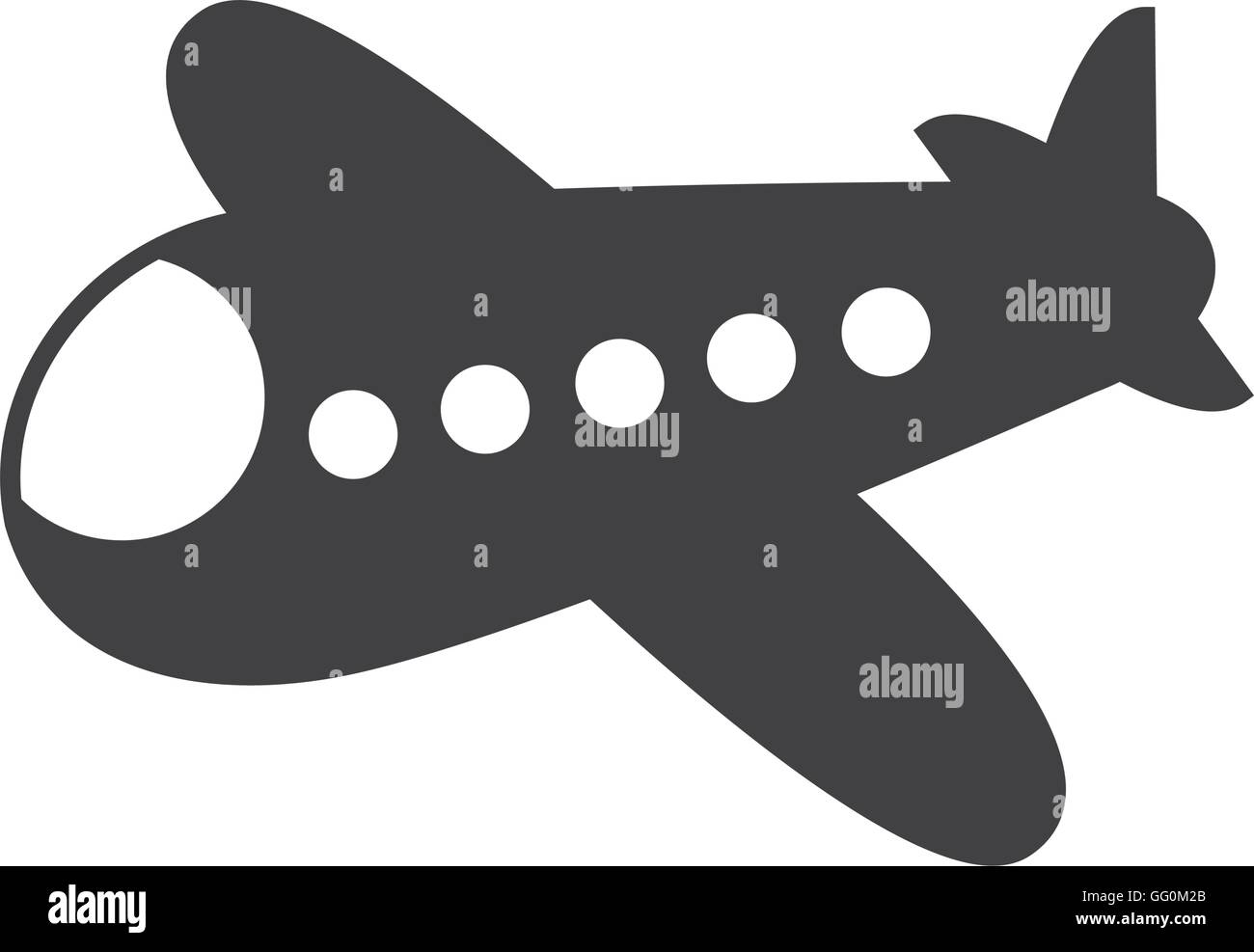 airplane fly silhouette icon Stock Vector Image & Art - Alamy