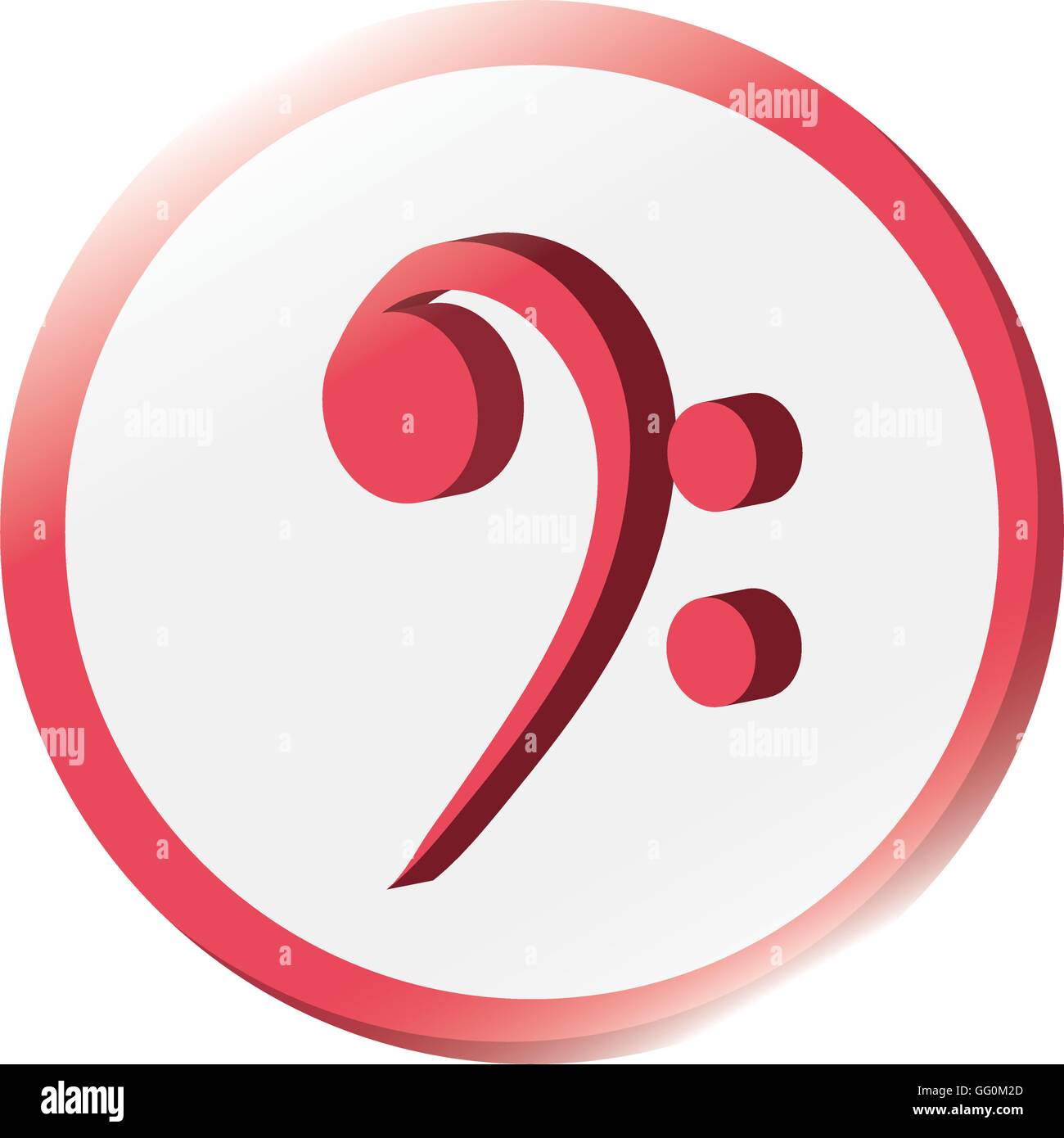 bass clef musical note icon Stock Vector Image & Art - Alamy