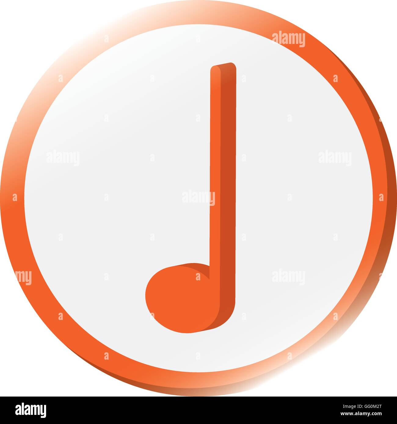 Crotchet note silhouette hi-res stock photography and images - Alamy