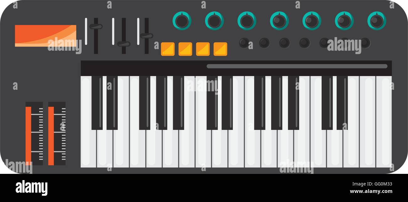 music keyboard icon Stock Vector Image & Art - Alamy