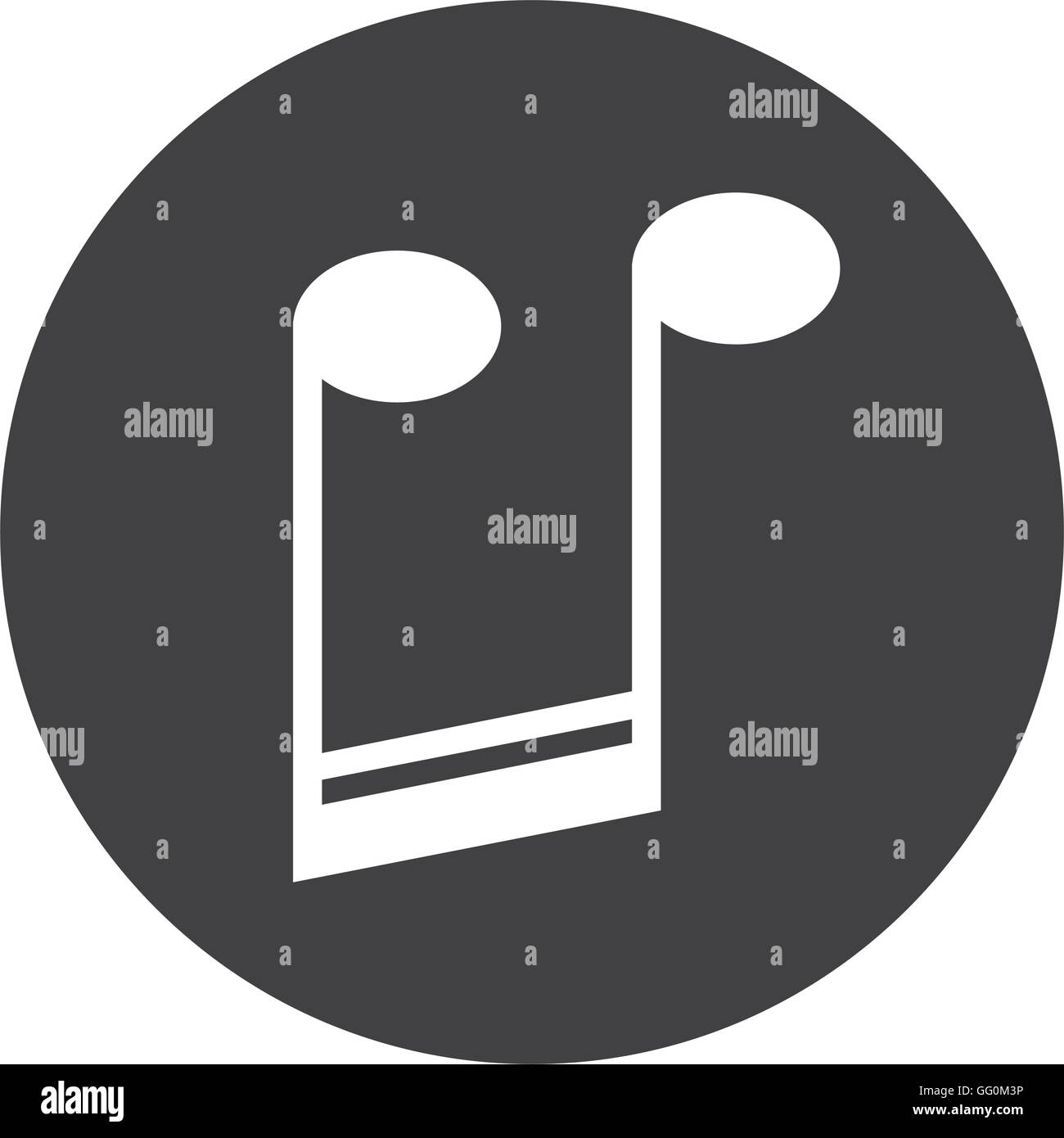 semiquaver musical note icon Stock Vector Image & Art - Alamy