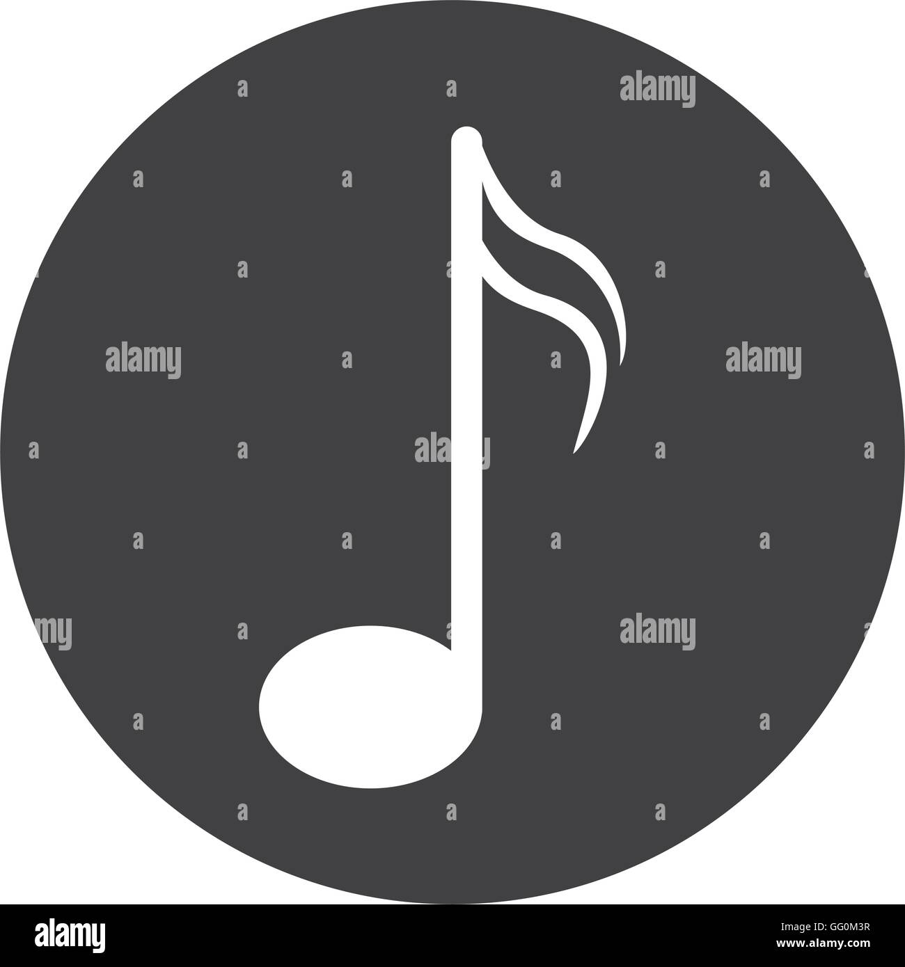 semiquaver musical note icon Stock Vector Image & Art - Alamy