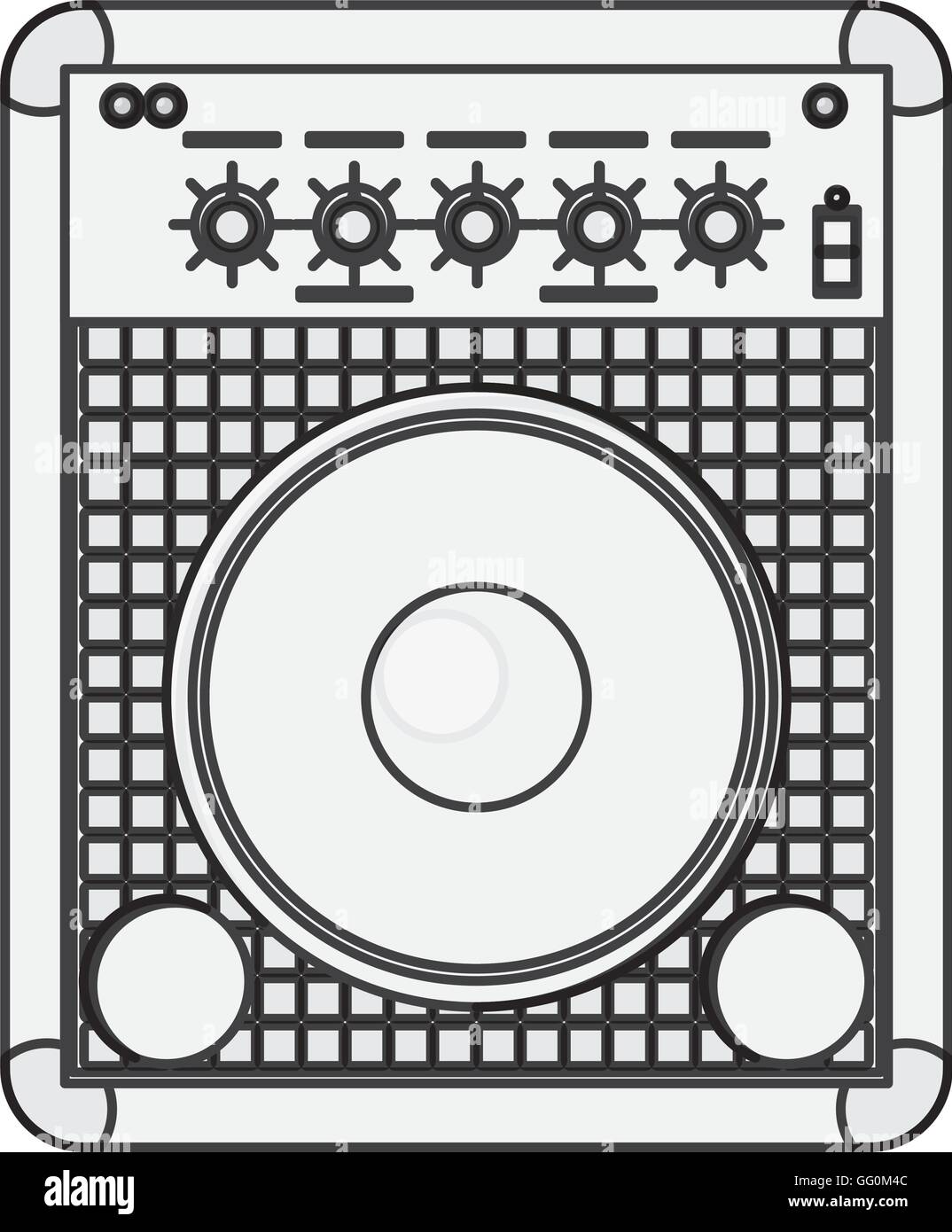 Stereo system icon cartoon Stock Vector Images - Alamy