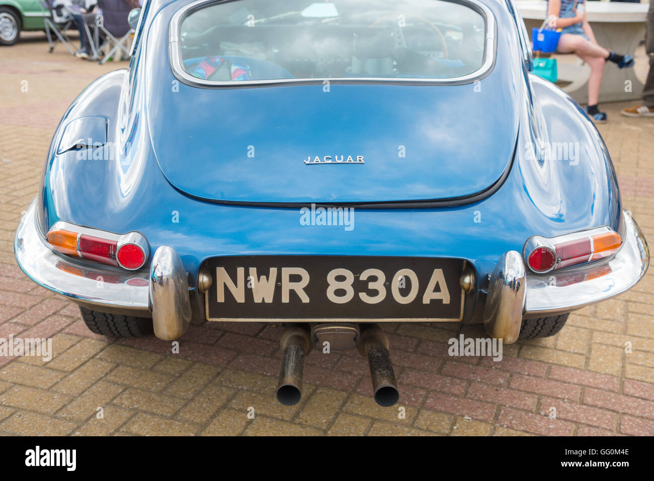 Rear end of Etype Jaguar Stock Photo - Alamy
