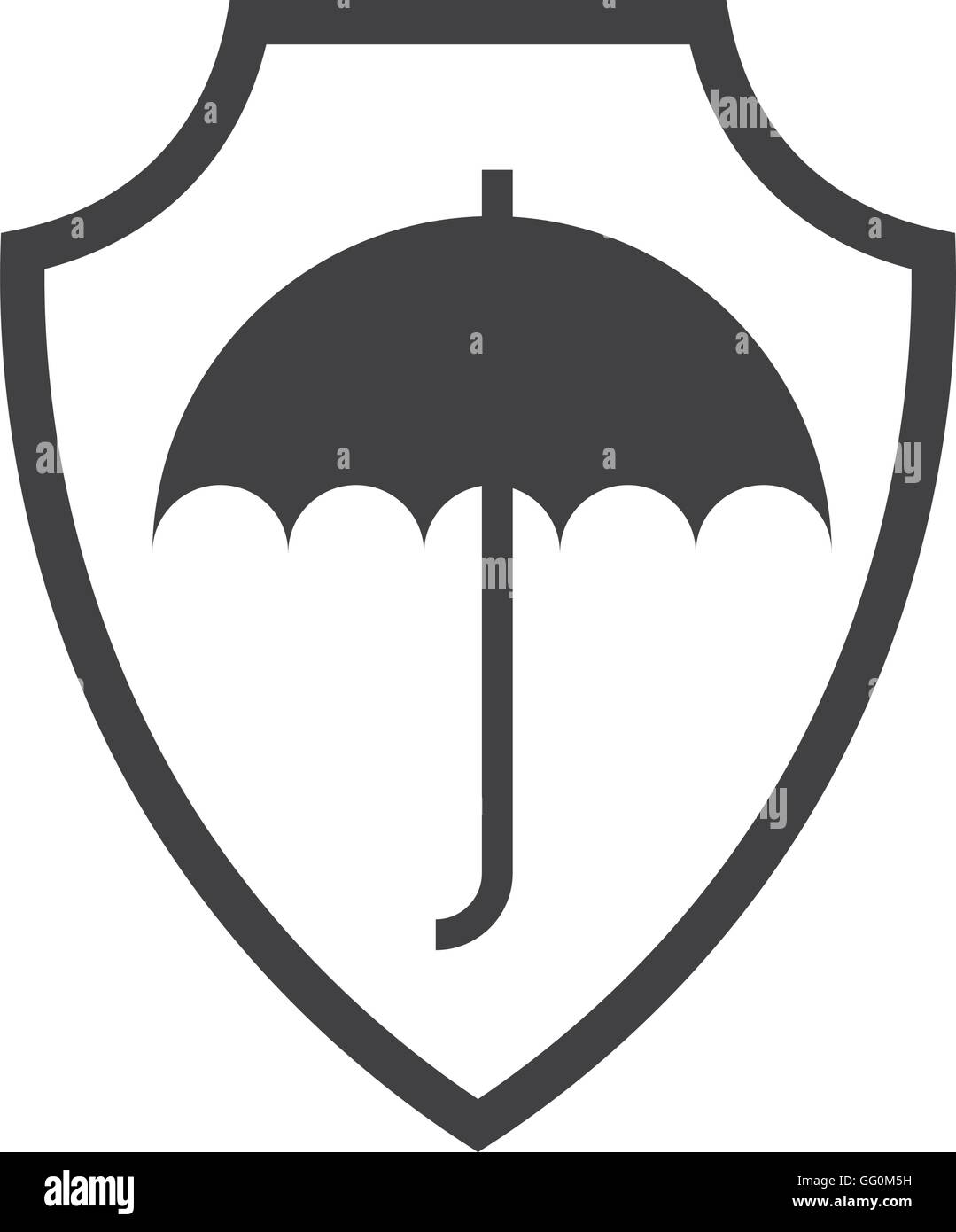 shield isolated insurance icon Stock Vector Image & Art - Alamy