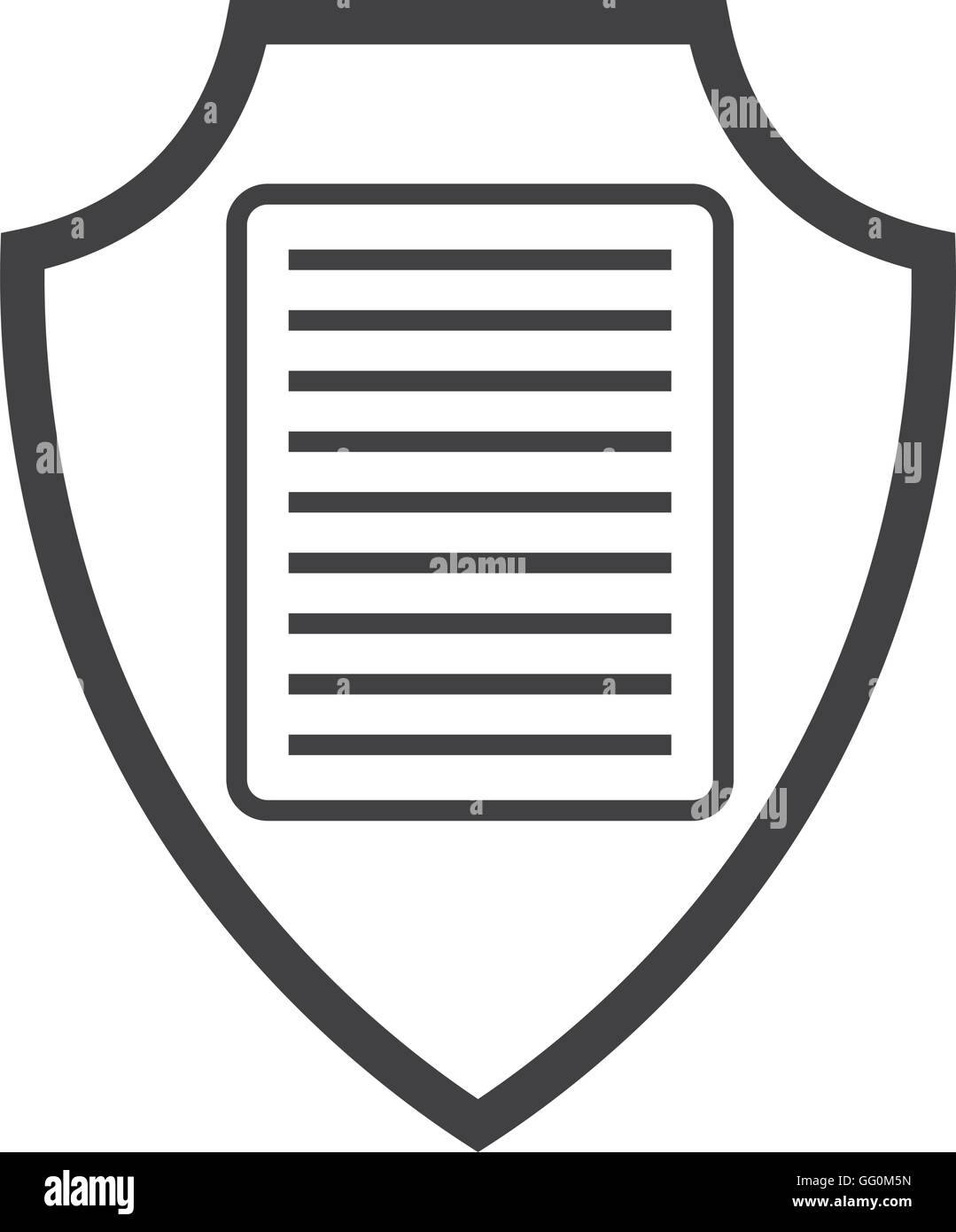 shield isolated insurance icon Stock Vector Image & Art - Alamy