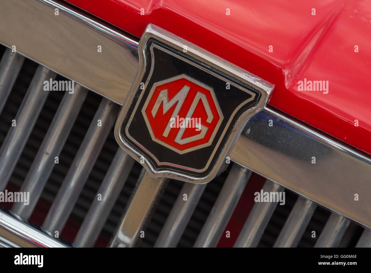 MG front grille Stock Photo - Alamy