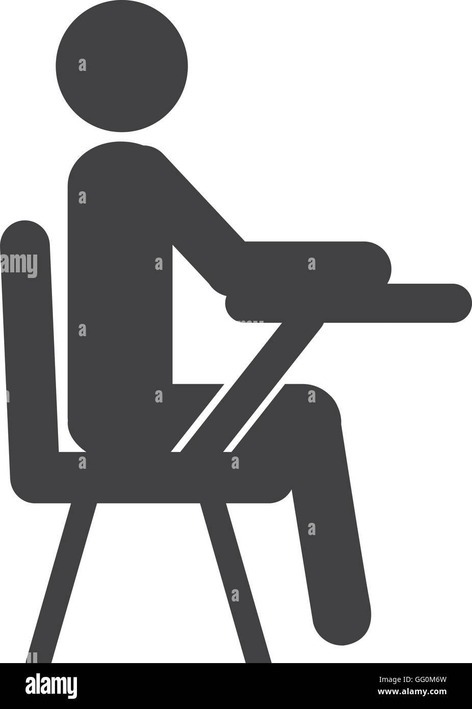 human figure silhouette seated icon Stock Vector Image & Art - Alamy