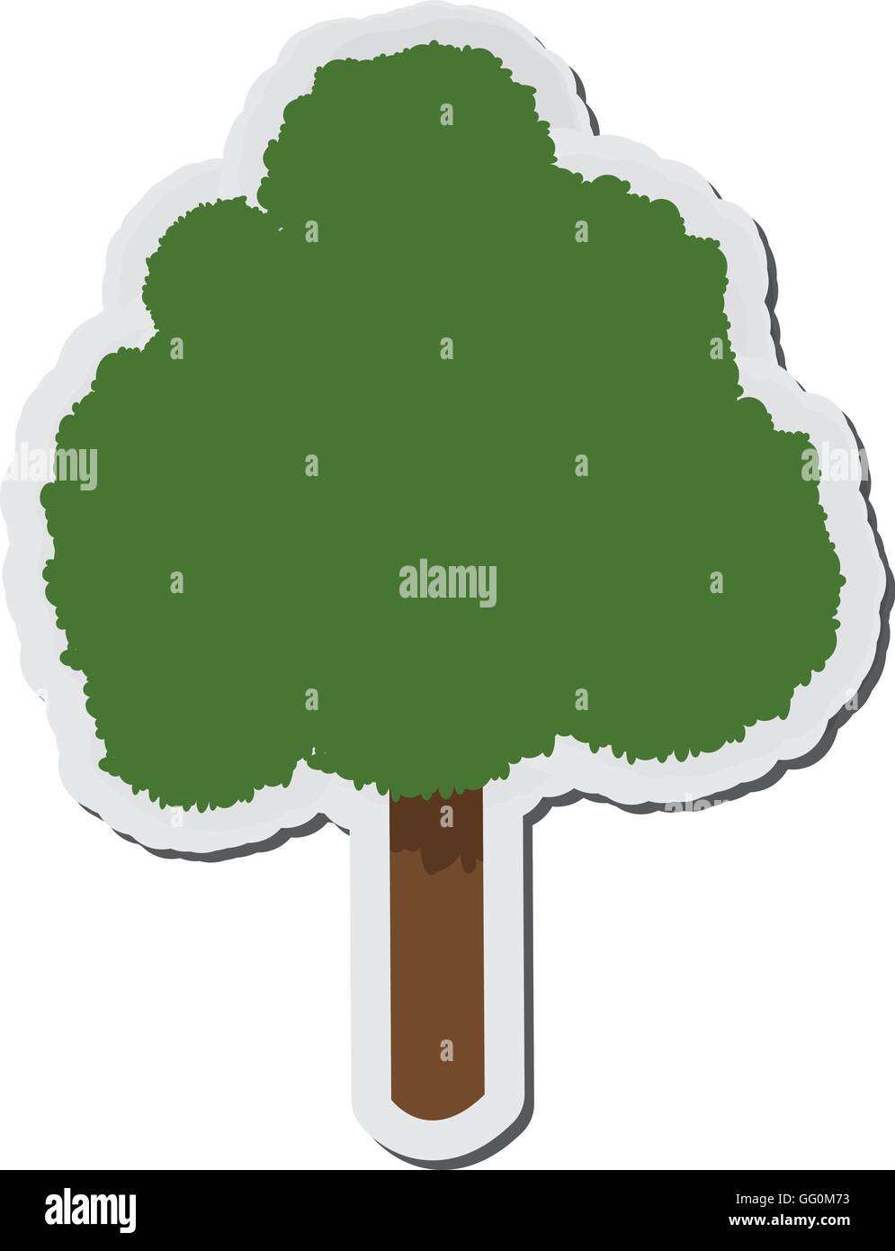 single tree icon Stock Vector Image & Art - Alamy