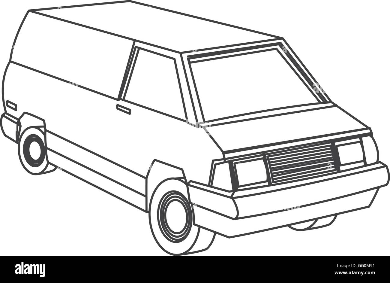 commercial van icon Stock Vector Image & Art - Alamy