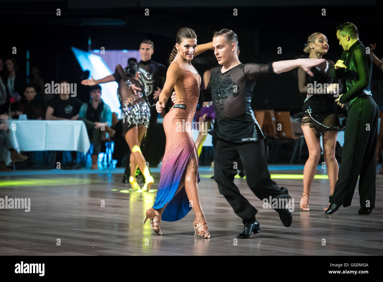 dancers dancing latin dance Stock Photo - Alamy