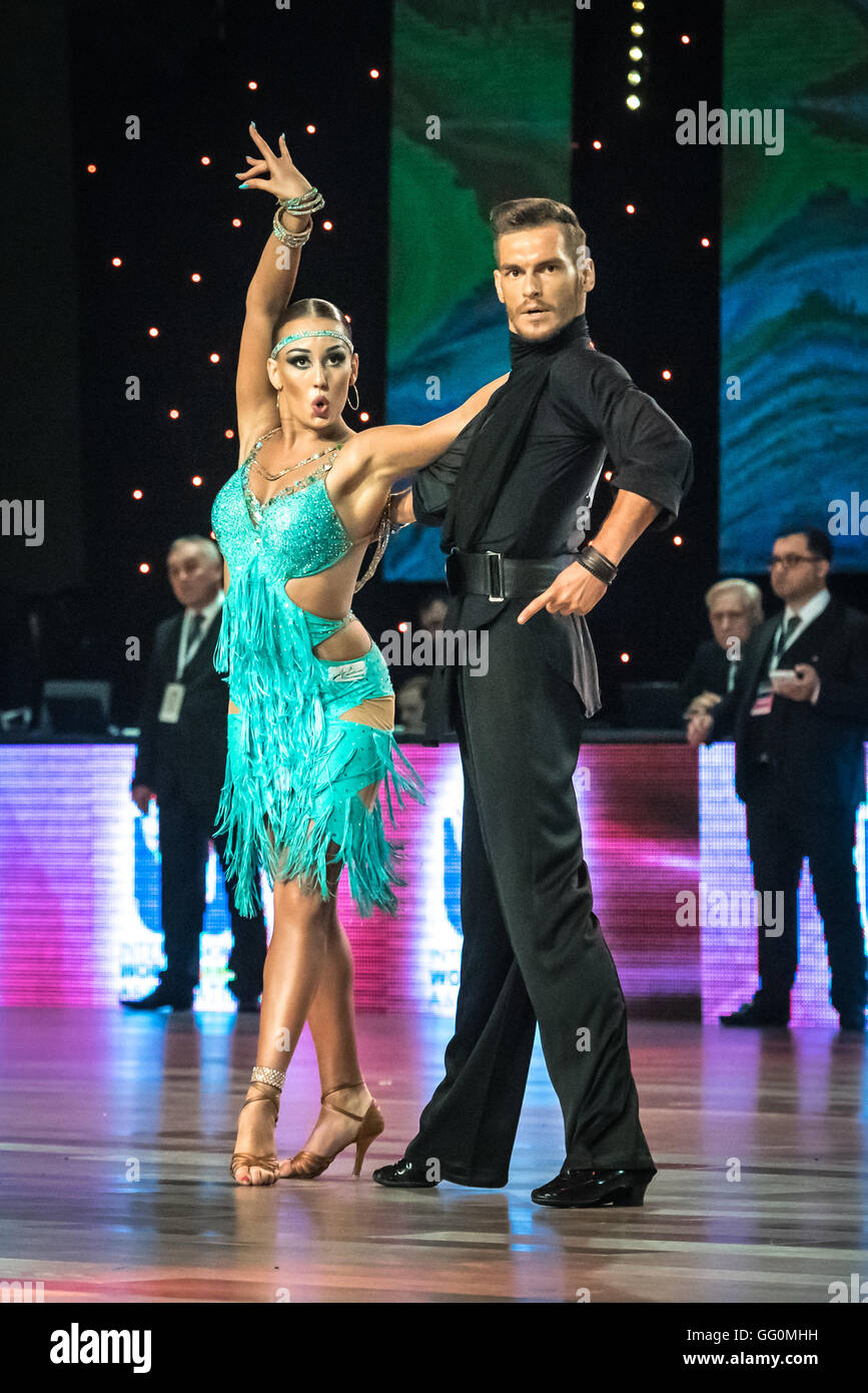 dancers dancing latin dance Stock Photo - Alamy