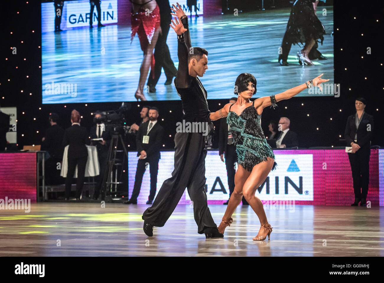 dancers dancing latin dance Stock Photo - Alamy