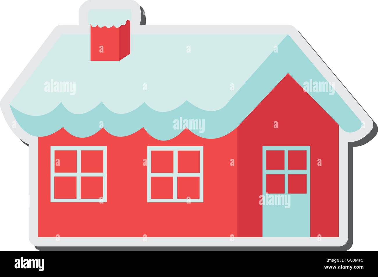 North pole and santa clause house Stock Vector Images - Alamy