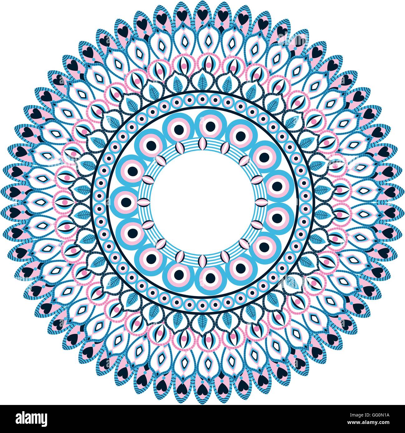 colorful intricate mandala icon Stock Vector Image & Art - Alamy