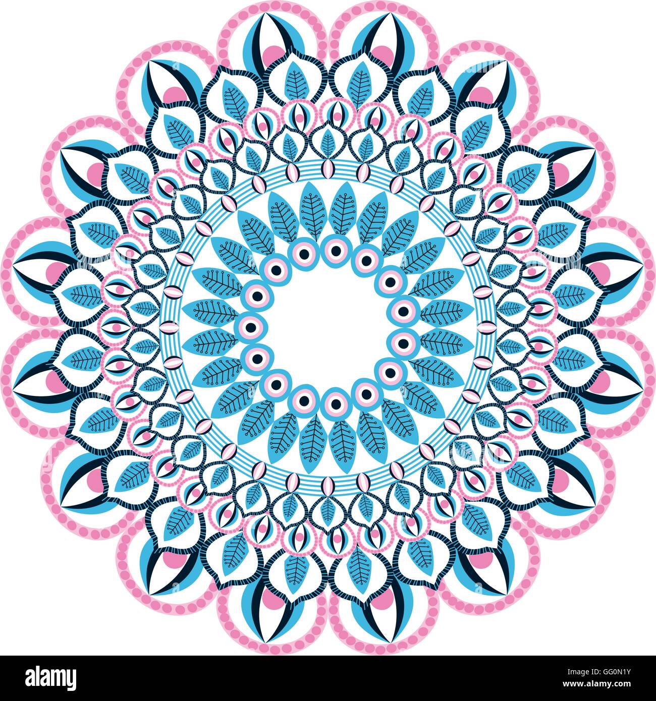 colorful intricate mandala icon Stock Vector Image & Art - Alamy