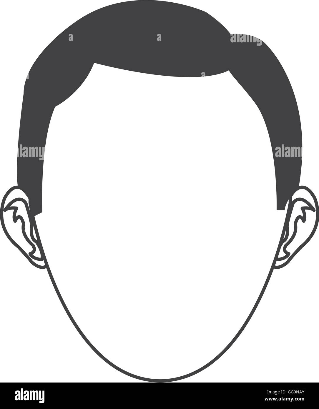 faceless head of man icon Stock Vector Image & Art - Alamy