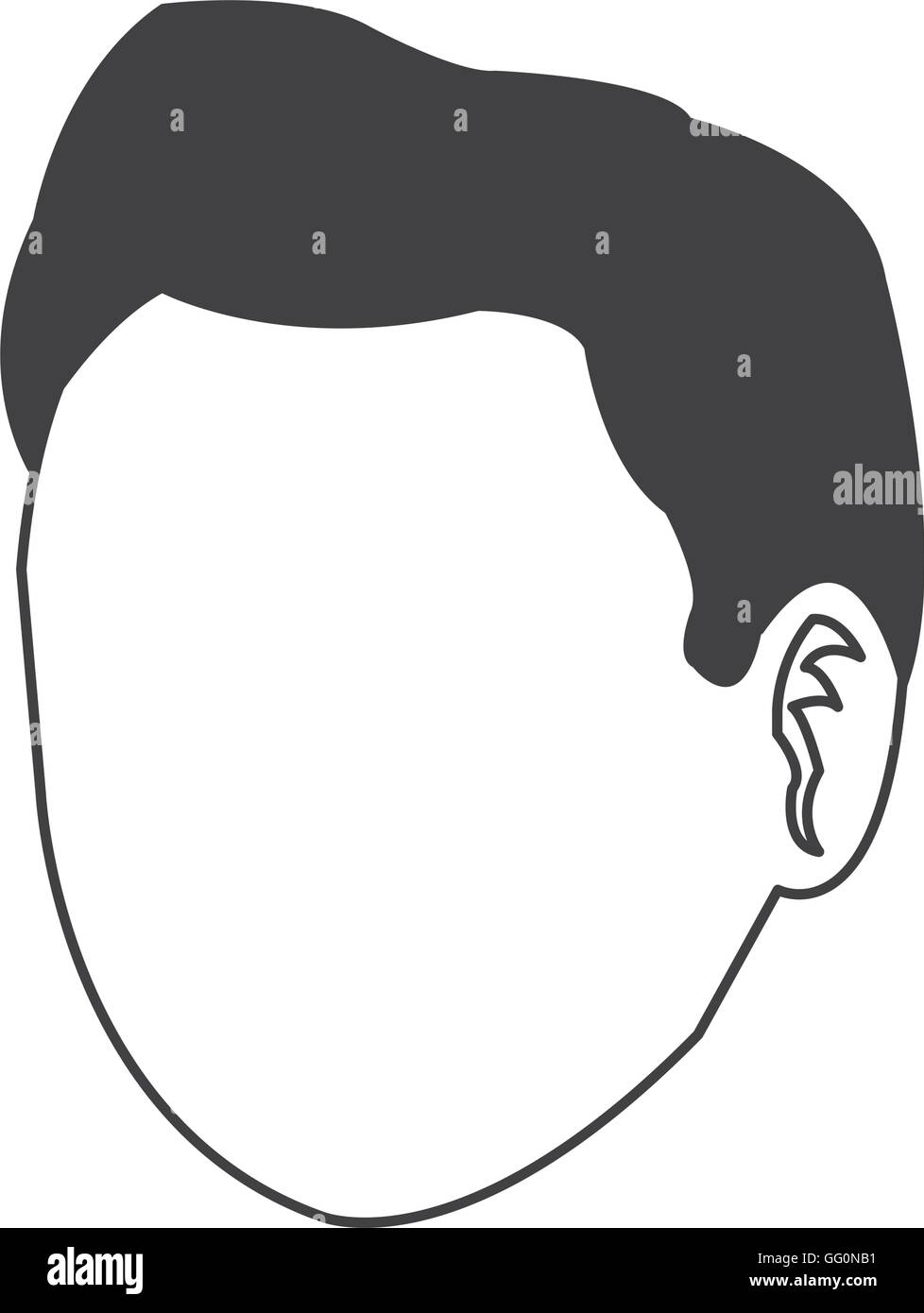 faceless head of man icon Stock Vector Image & Art - Alamy