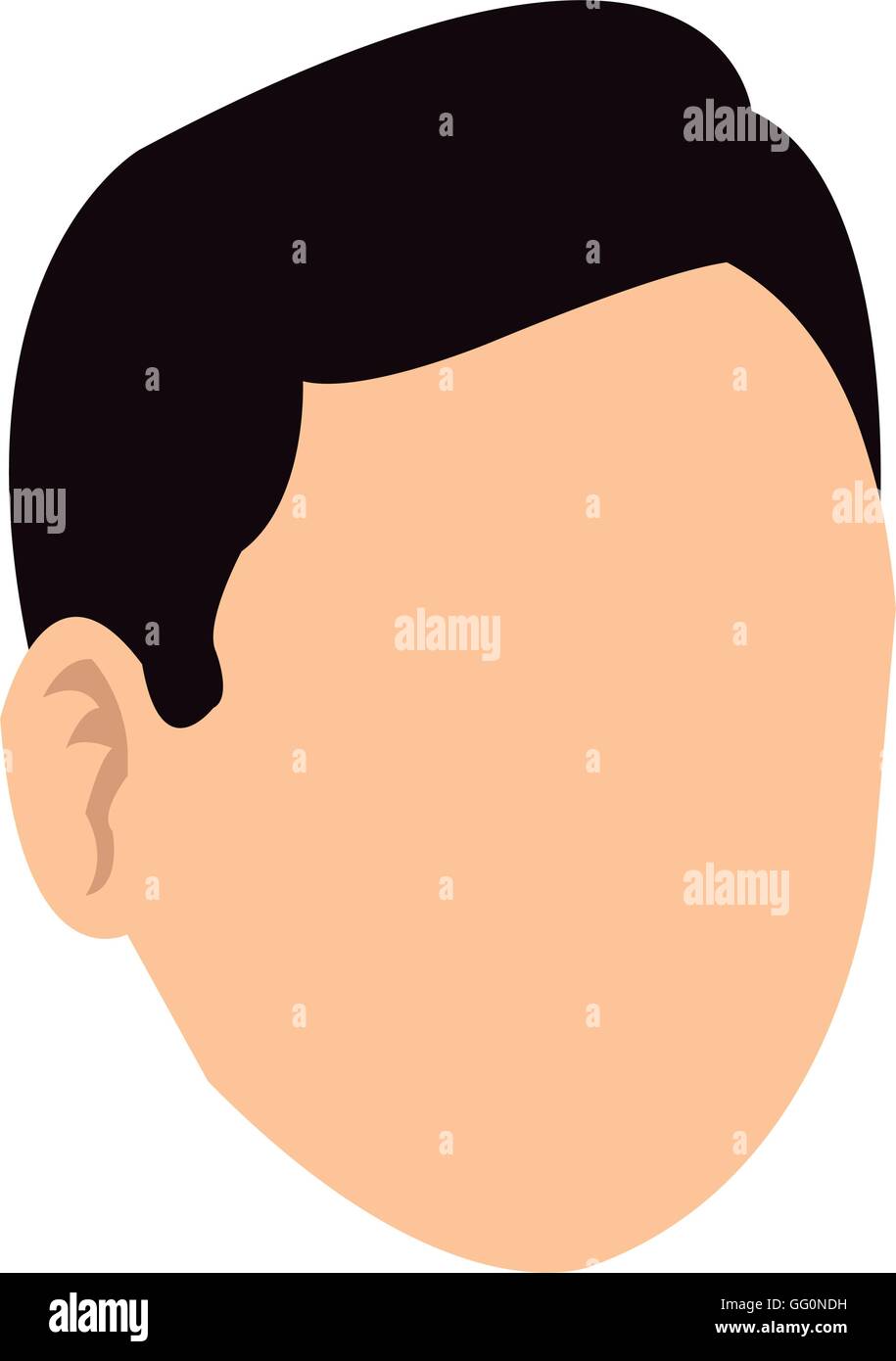 faceless head of man icon Stock Vector Image & Art - Alamy