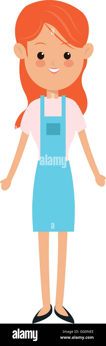 single woman wearing apron icon Stock Vector Image & Art - Alamy
