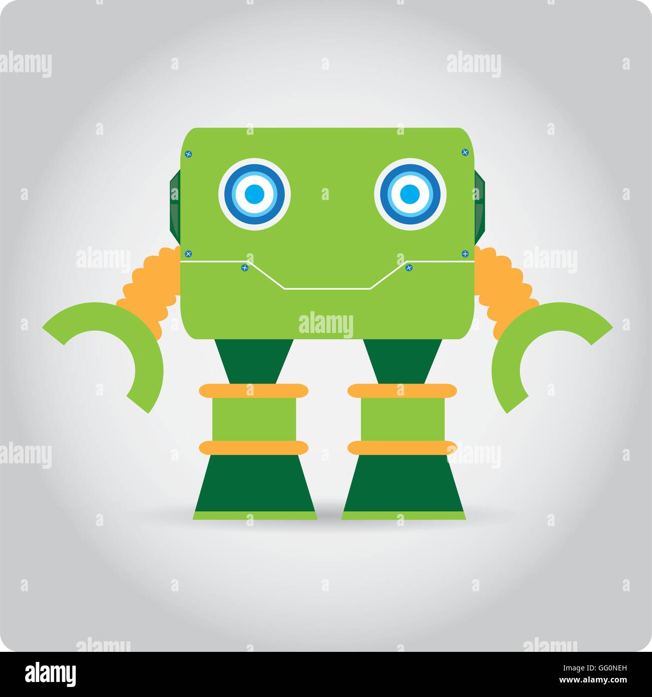 Isolated robot toy on white background, Vector illustration Stock ...
