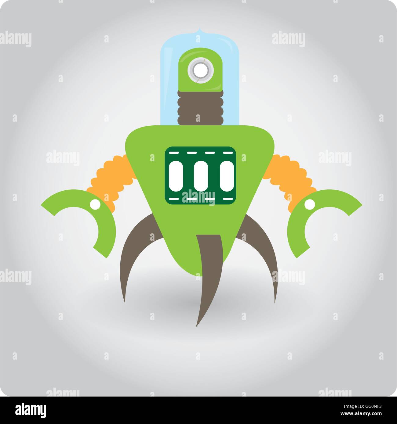 Isolated robot toy on white background, Vector illustration Stock ...