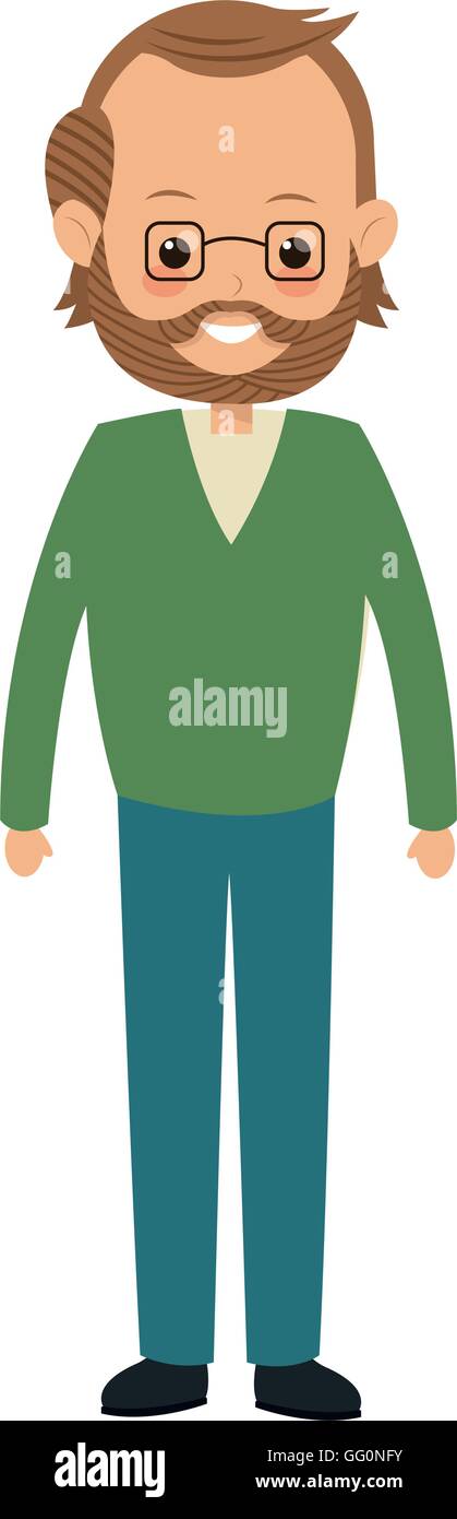 Single middle age man icon hi-res stock photography and images - Alamy