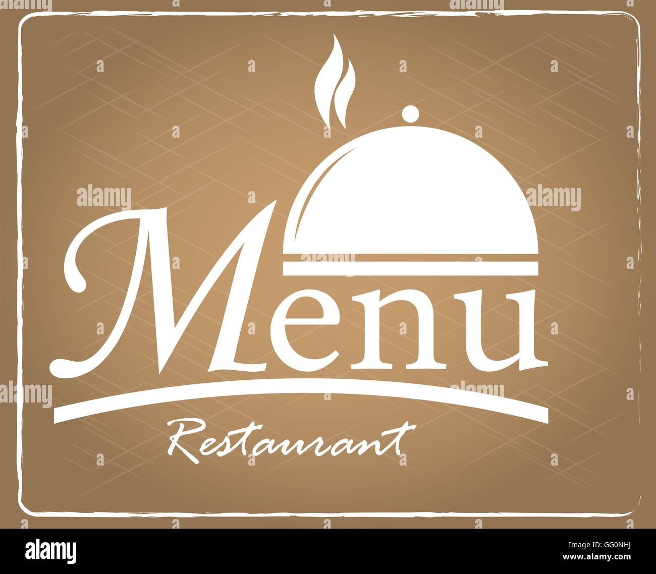 Textured background with text and a silhouette of a dish Stock Vector ...