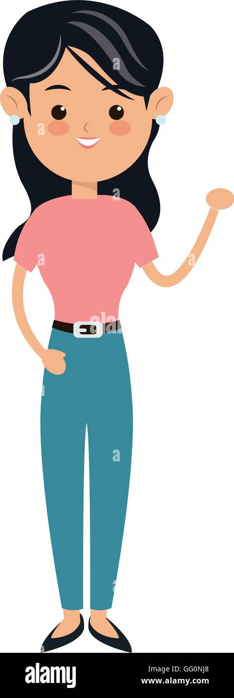 single woman icon Stock Vector Image & Art - Alamy