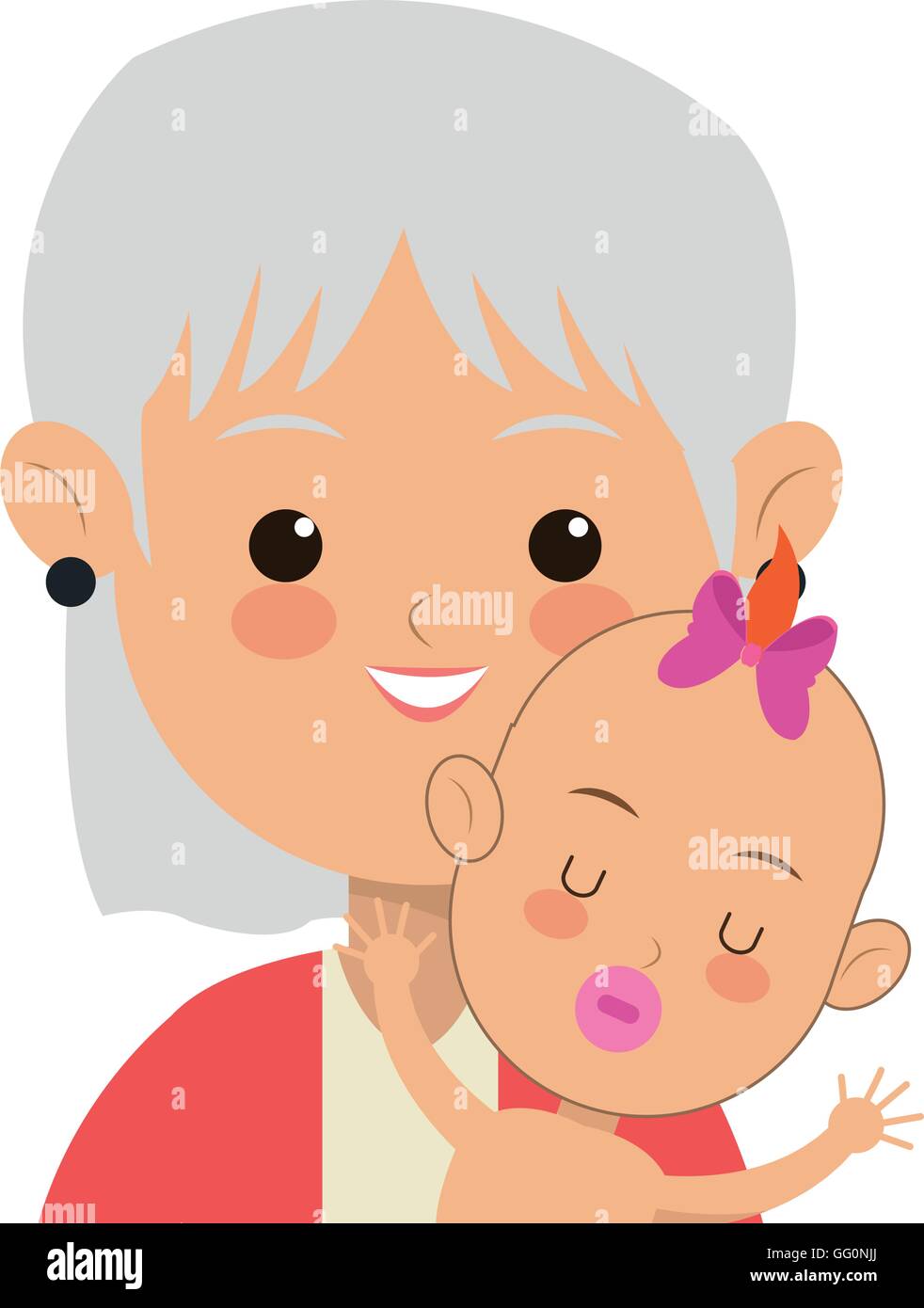 elder woman carrying baby icon Stock Vector Image & Art - Alamy