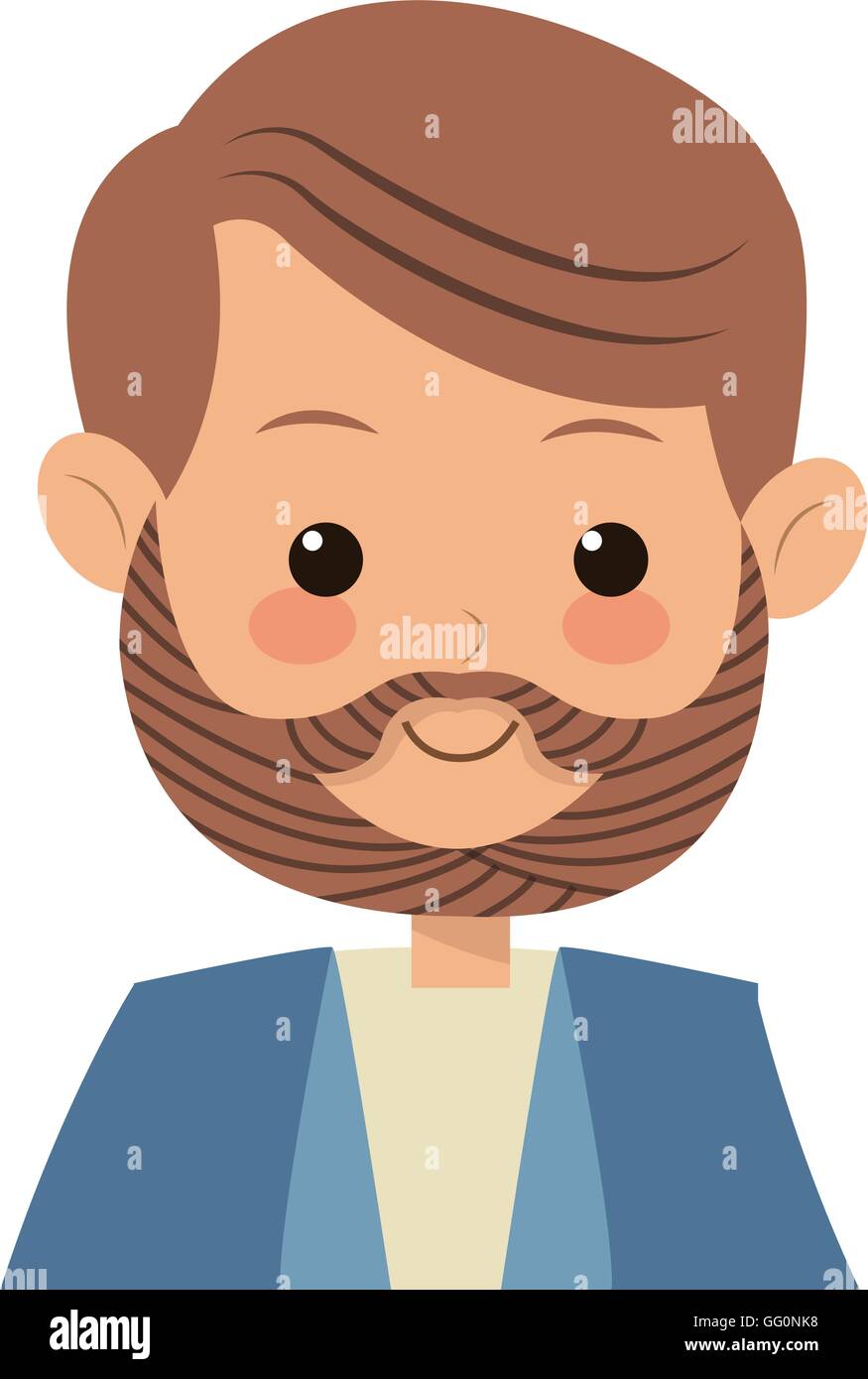 Single middle age man icon hi-res stock photography and images - Alamy