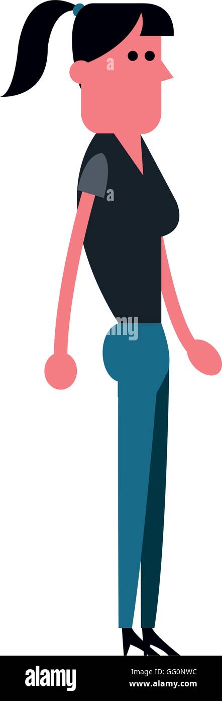 single woman icon Stock Vector Image & Art - Alamy