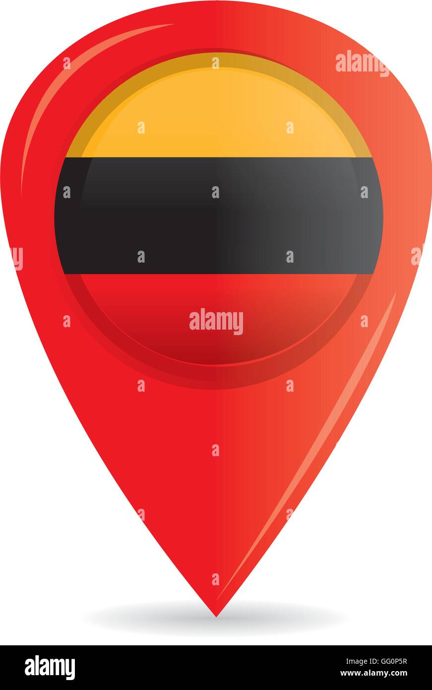 German flag pin Stock Vector Images - Alamy