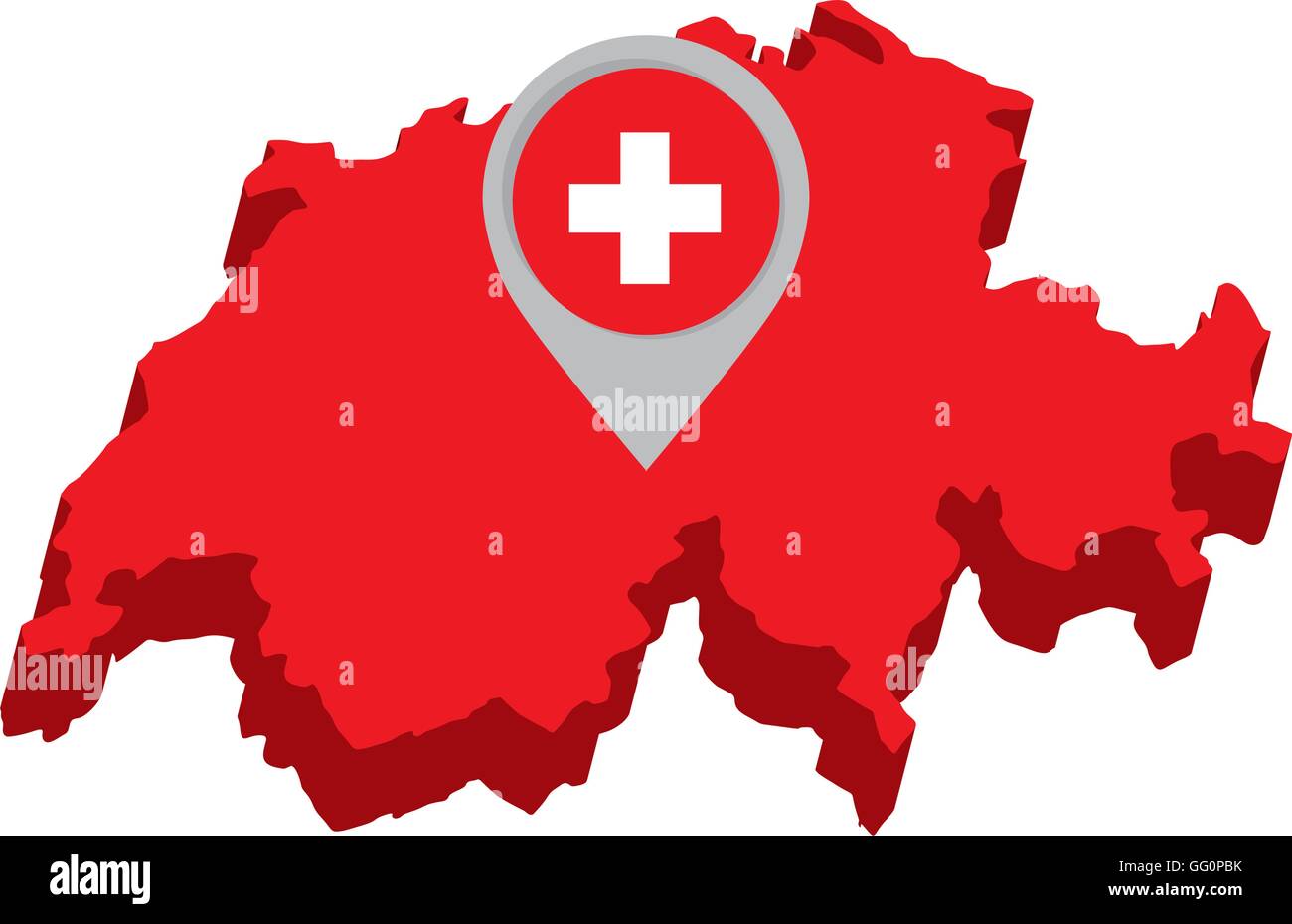 Swiss emblem isolated icon Stock Vector Image & Art - Alamy