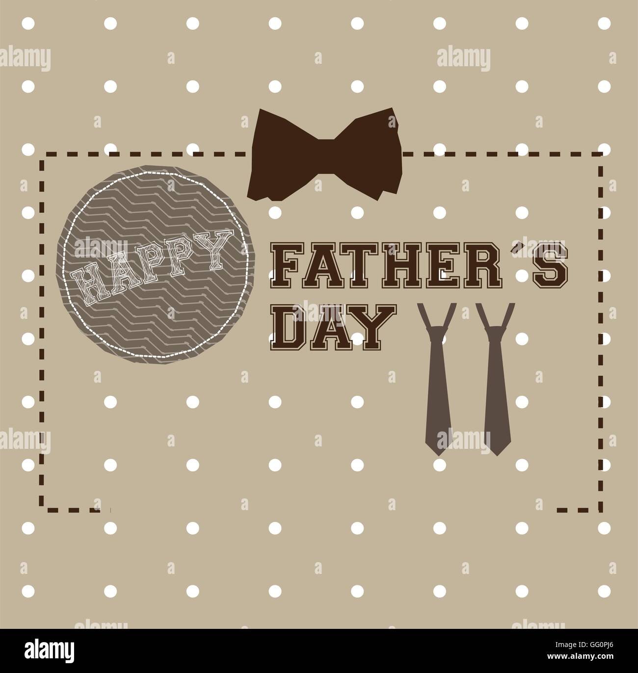 Textured background with text, a bowtie and some neckties for father's ...